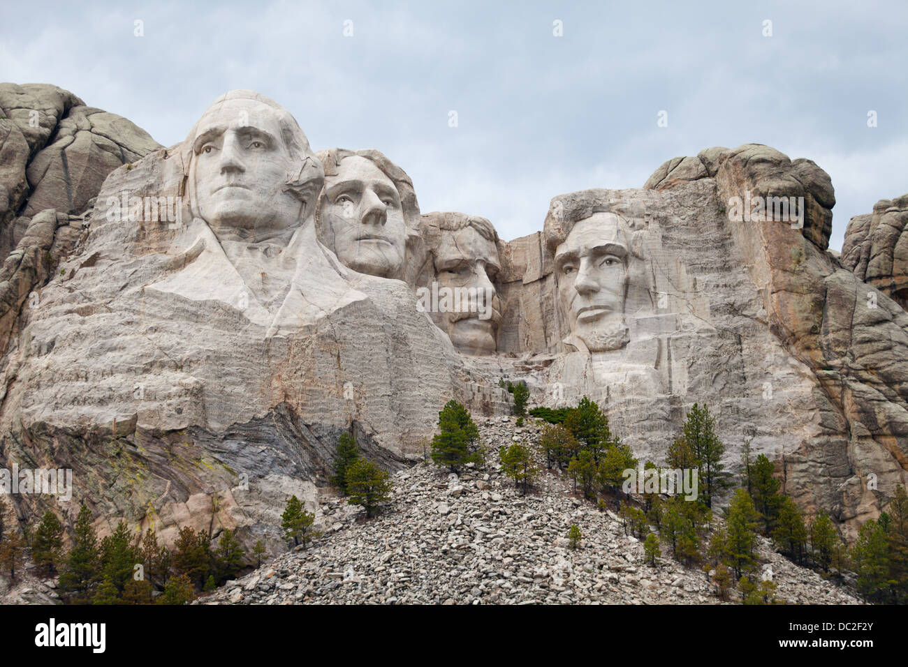 Mount Rushmore National Memorial near Keystone in the Black Hills of ...