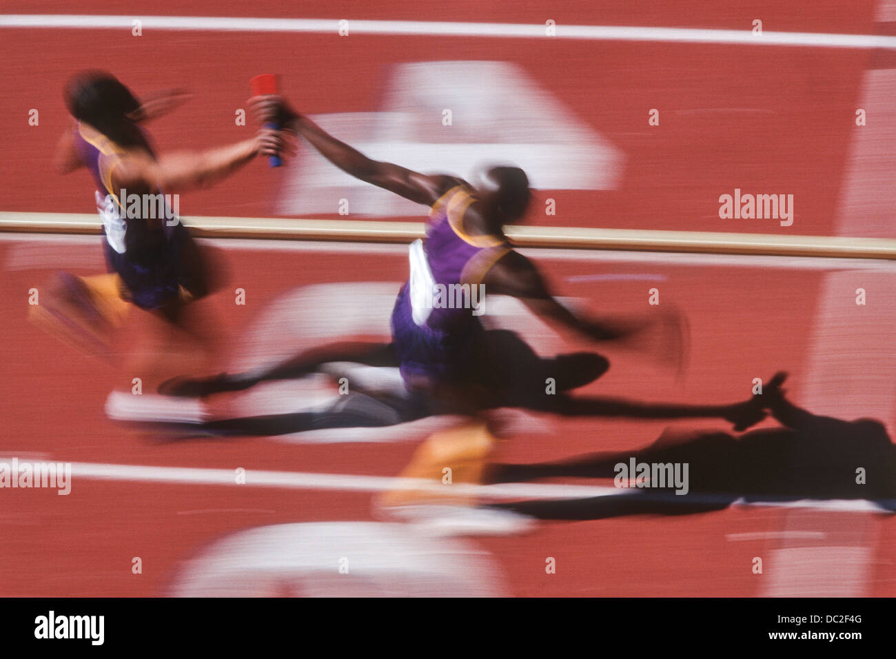 Boys relay race Stock Photo - Alamy