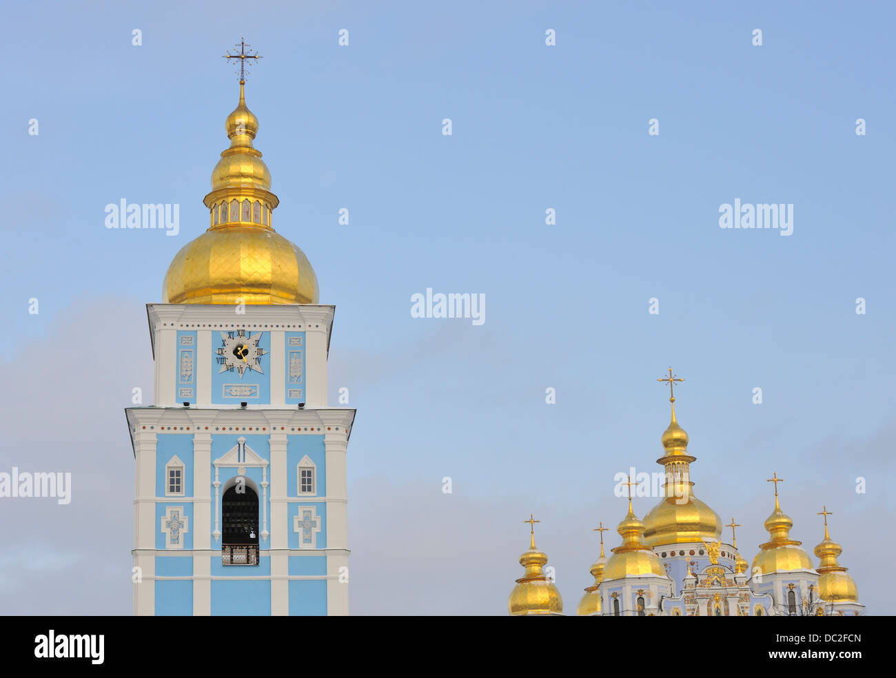 Golden domes of St Michael's Cathedral, Kyiv, Ukraine Stock Photo - Alamy