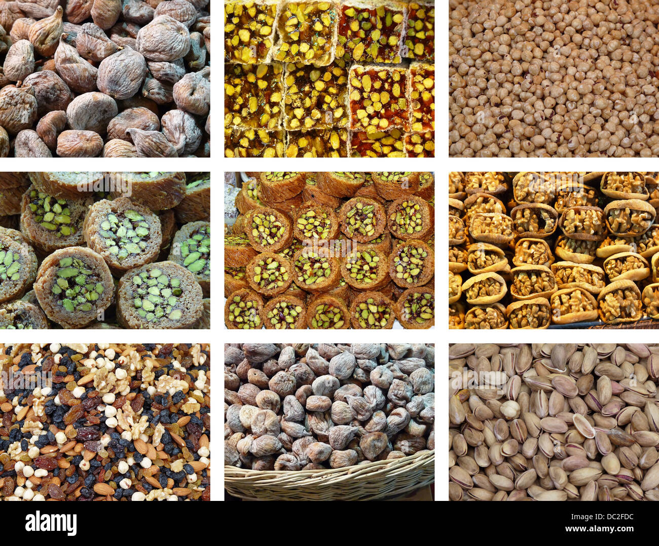 Collection of fresh and dried fruit Stock Photo - Alamy