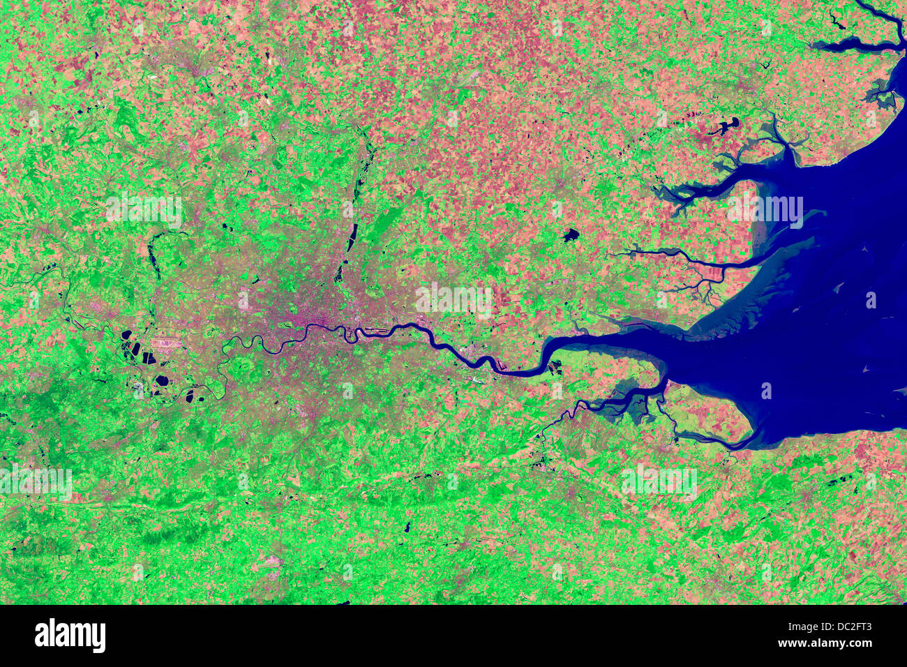 South east england satellite hi-res stock photography and images - Alamy