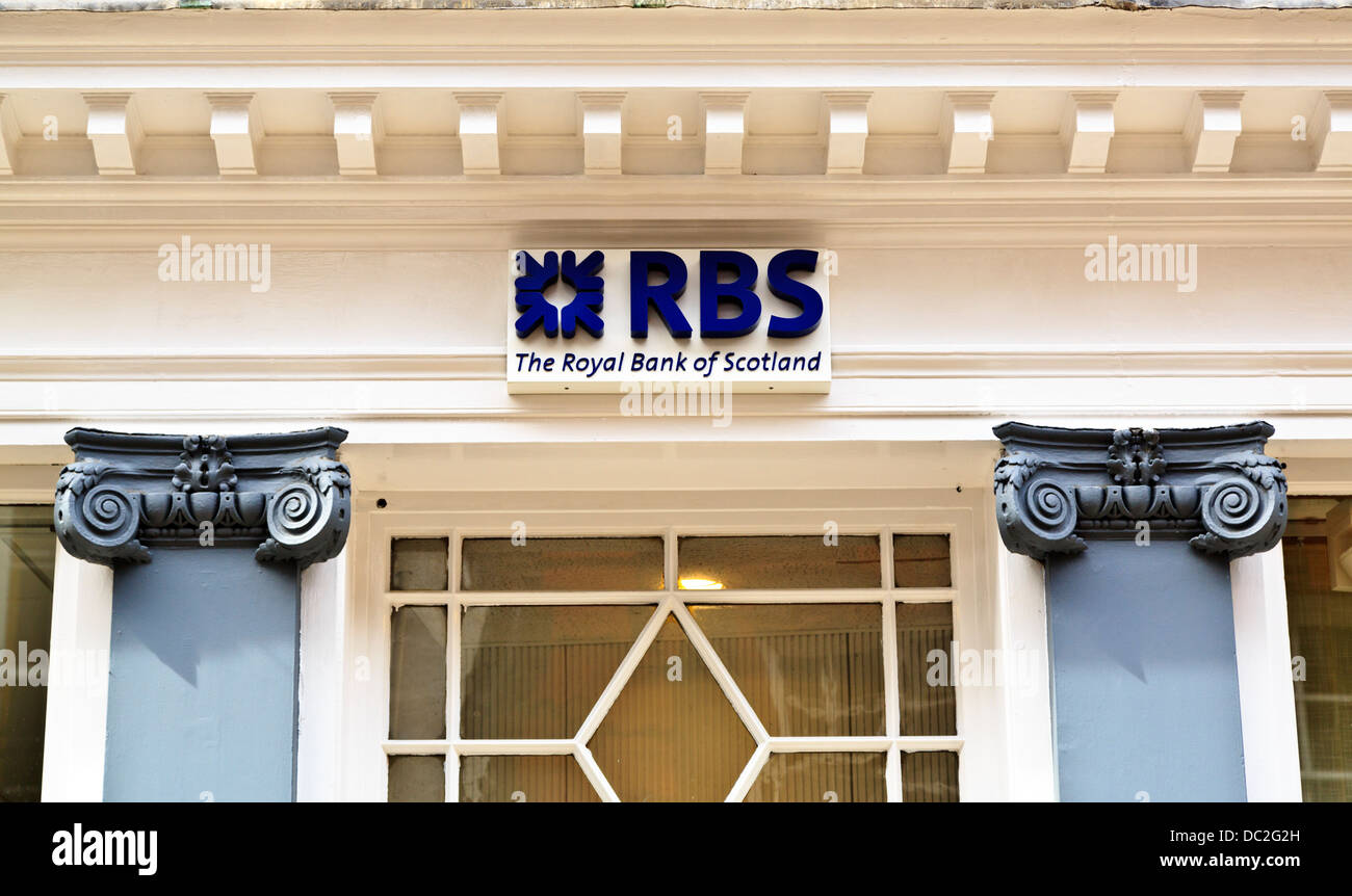 RBS The Royal Bank of Scotland branch in Cambridge, England Stock Photo ...