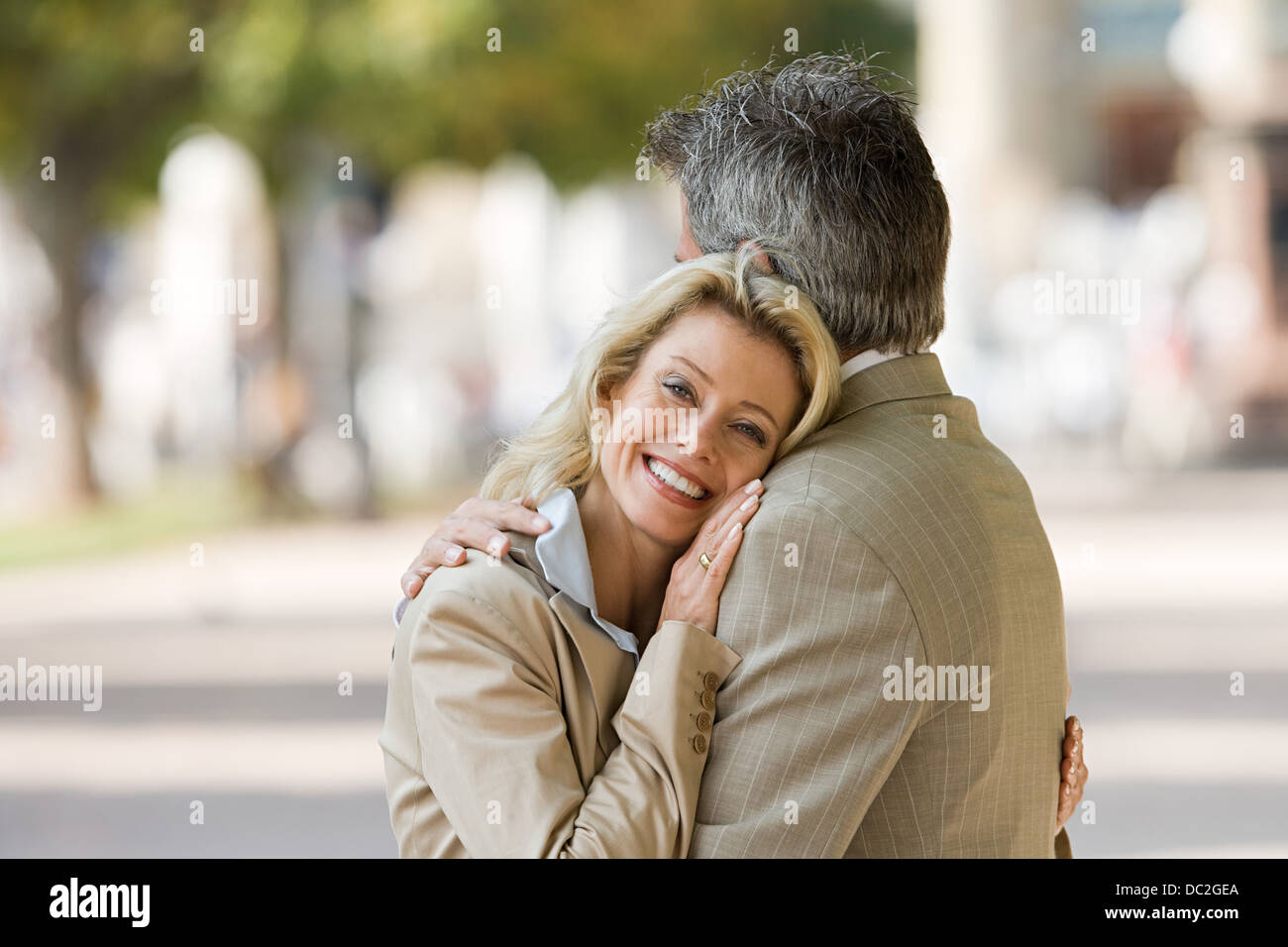 A couple hugging Stock Photo - Alamy