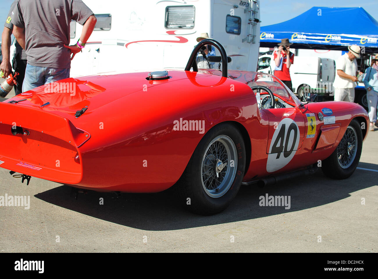 Red ferrari classic car hi-res stock photography and images - Alamy