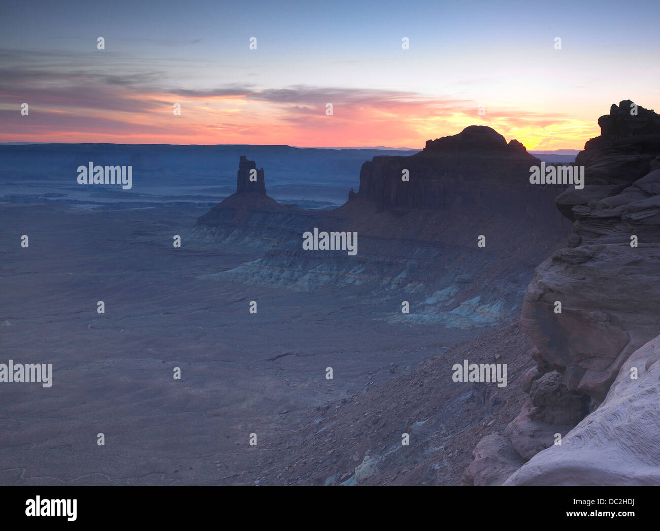 Candlestick tower at sunset. Canyonlands National Park Stock Photo - Alamy