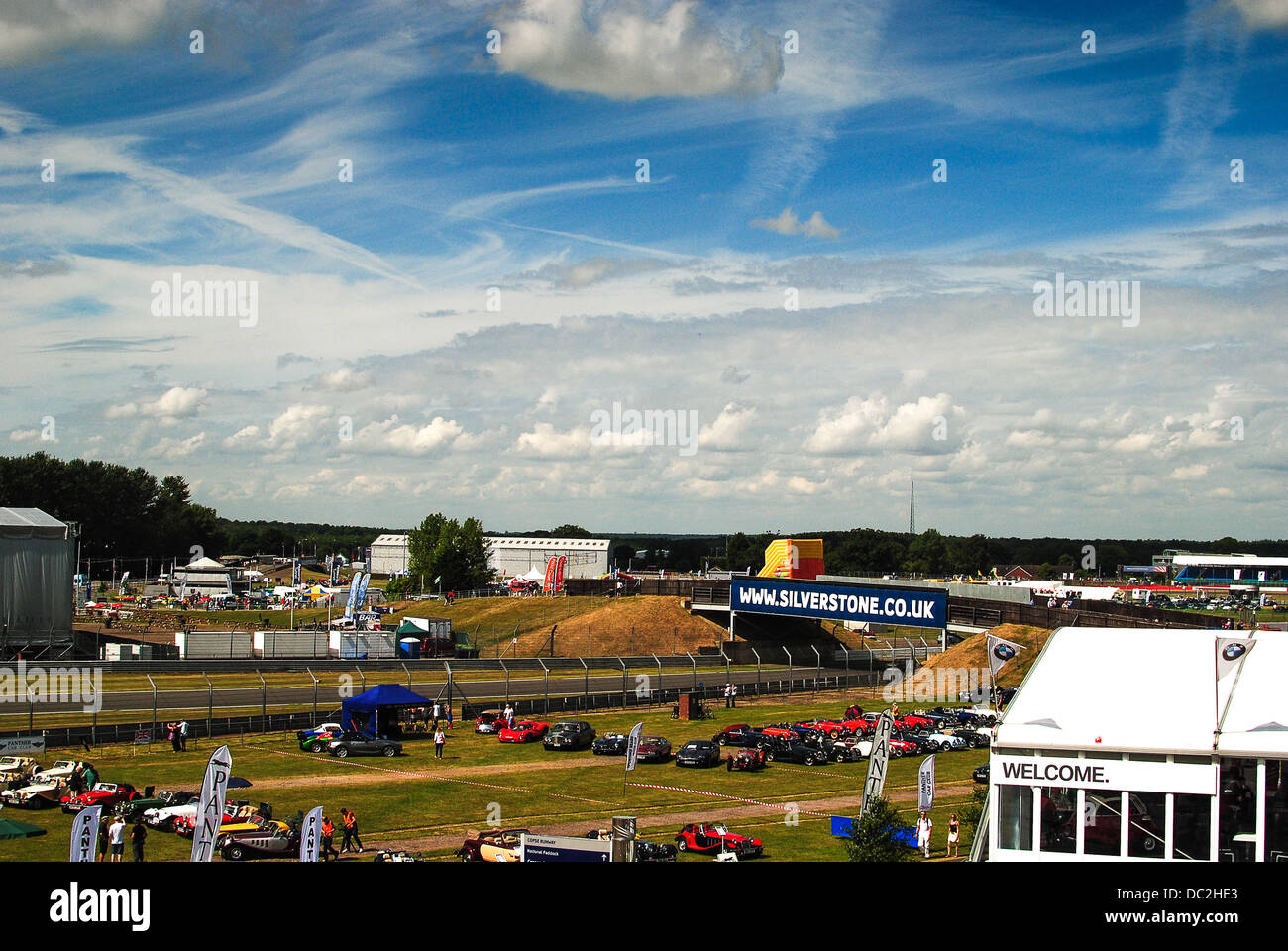 Aerial view of Silverstone race circuit Stock Photo - Alamy