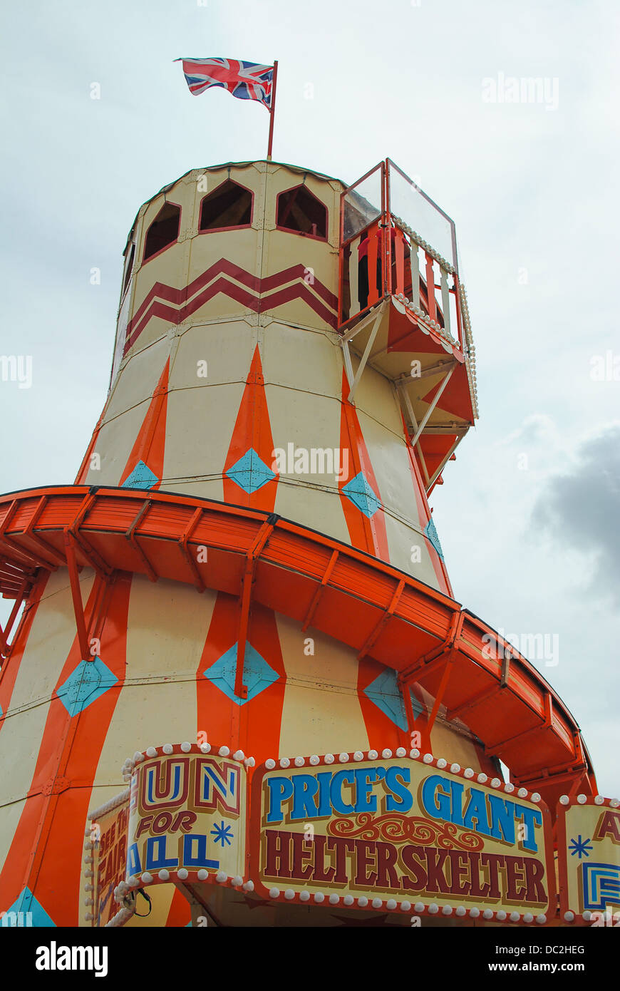 Helter skelter ride at Silverstone Stock Photo - Alamy