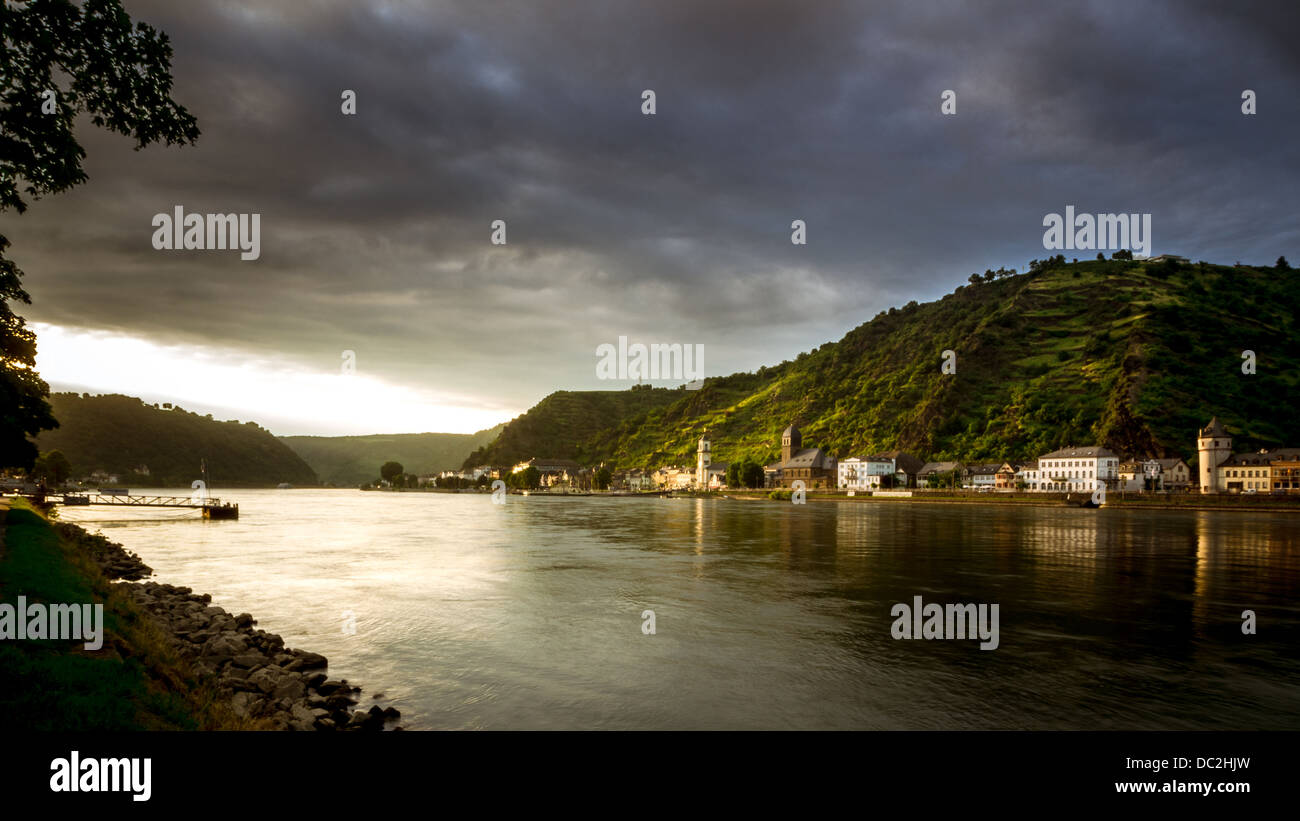 Views of the Rhein from St Goar, Germany Stock Photo - Alamy