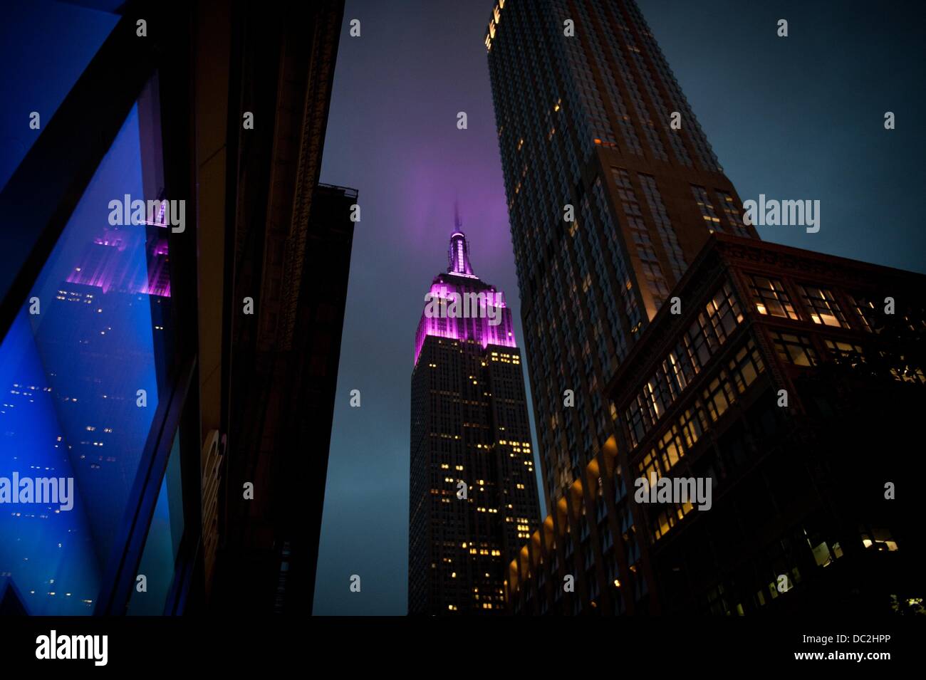 Manhattan, New York, USA. 7th Aug, 2013. The Empire State Building ...