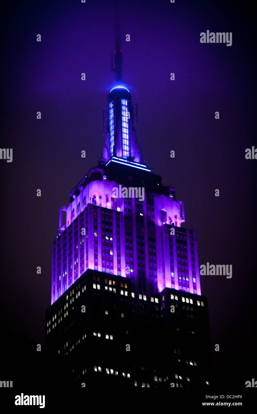 Manhattan, New York, USA. 7th Aug, 2013. The Empire State Building ...