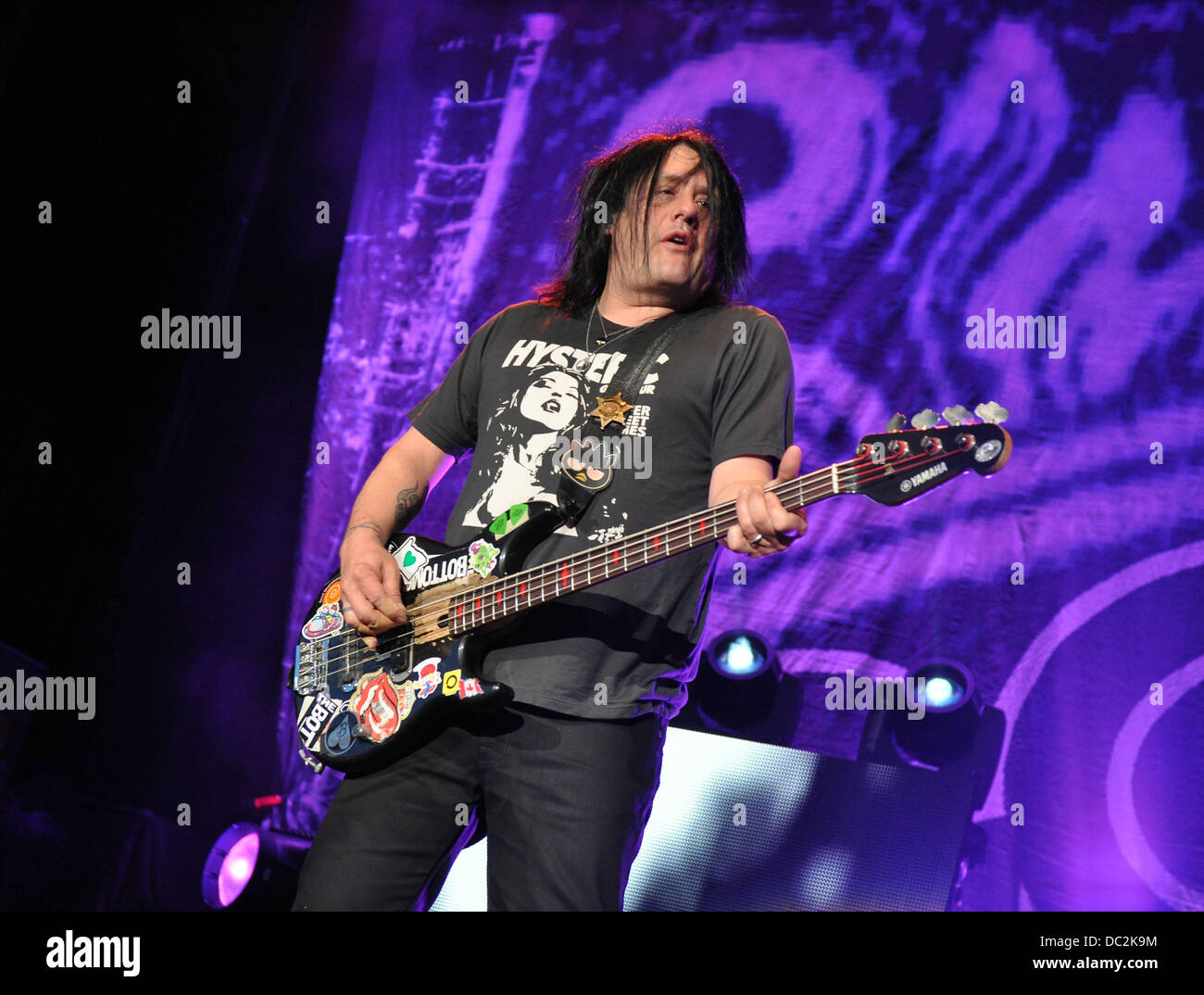 Raleigh, North Carolina, USA. 7th Aug, 2013. Bassist ROBBY TAKAC of the ...