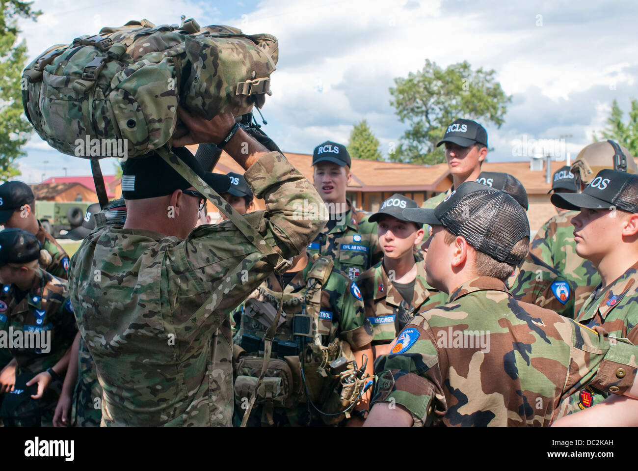 Cadets from the Michigan Wing Civil Air Patrol listen to Joint Tactical ...
