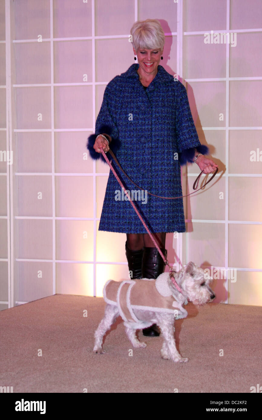 A model on the runway with a dog Stock Photo - Alamy