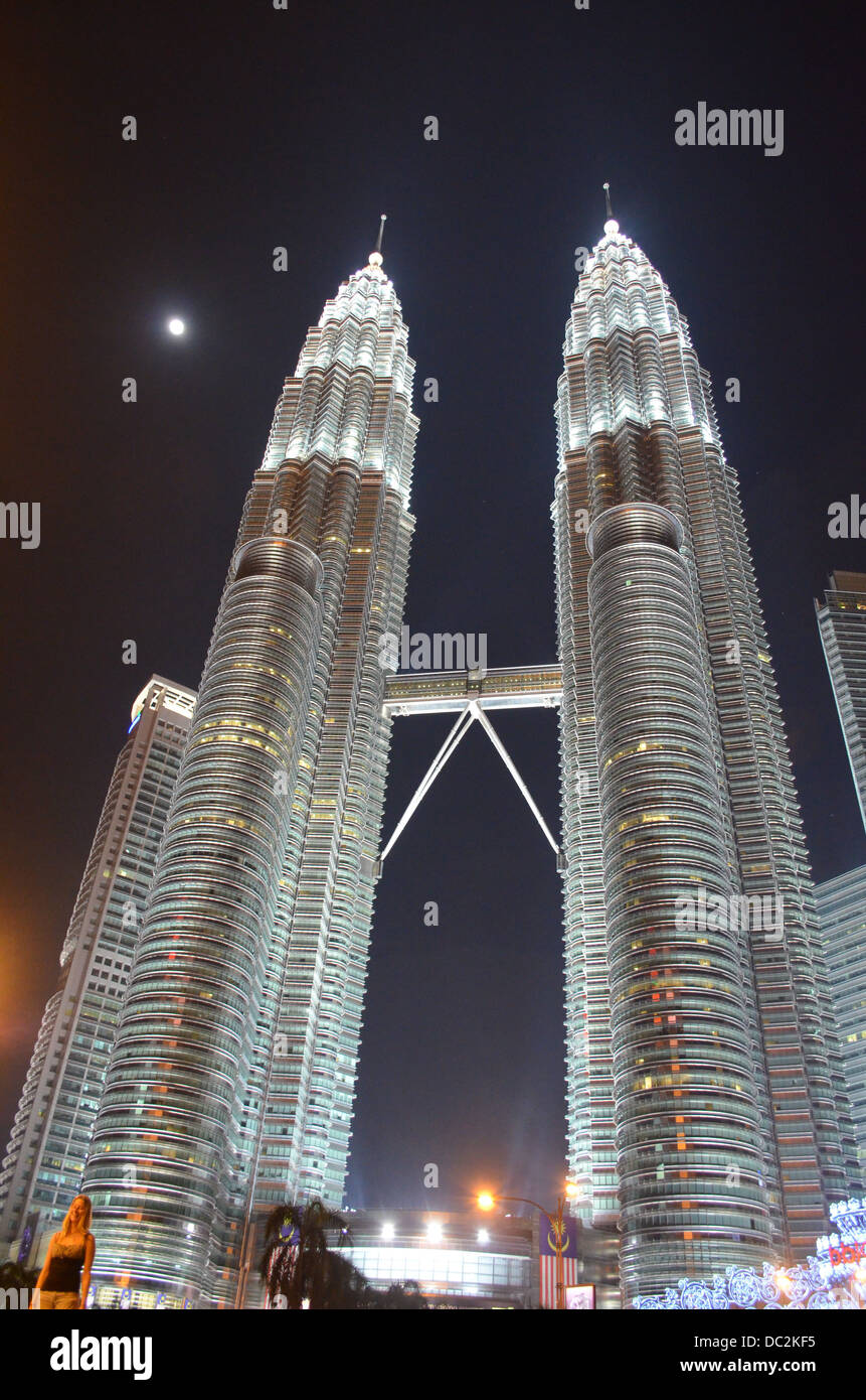 The Kuala Lumpur City Centre (KLCC) Tower, a major landmark in Malaysia ...