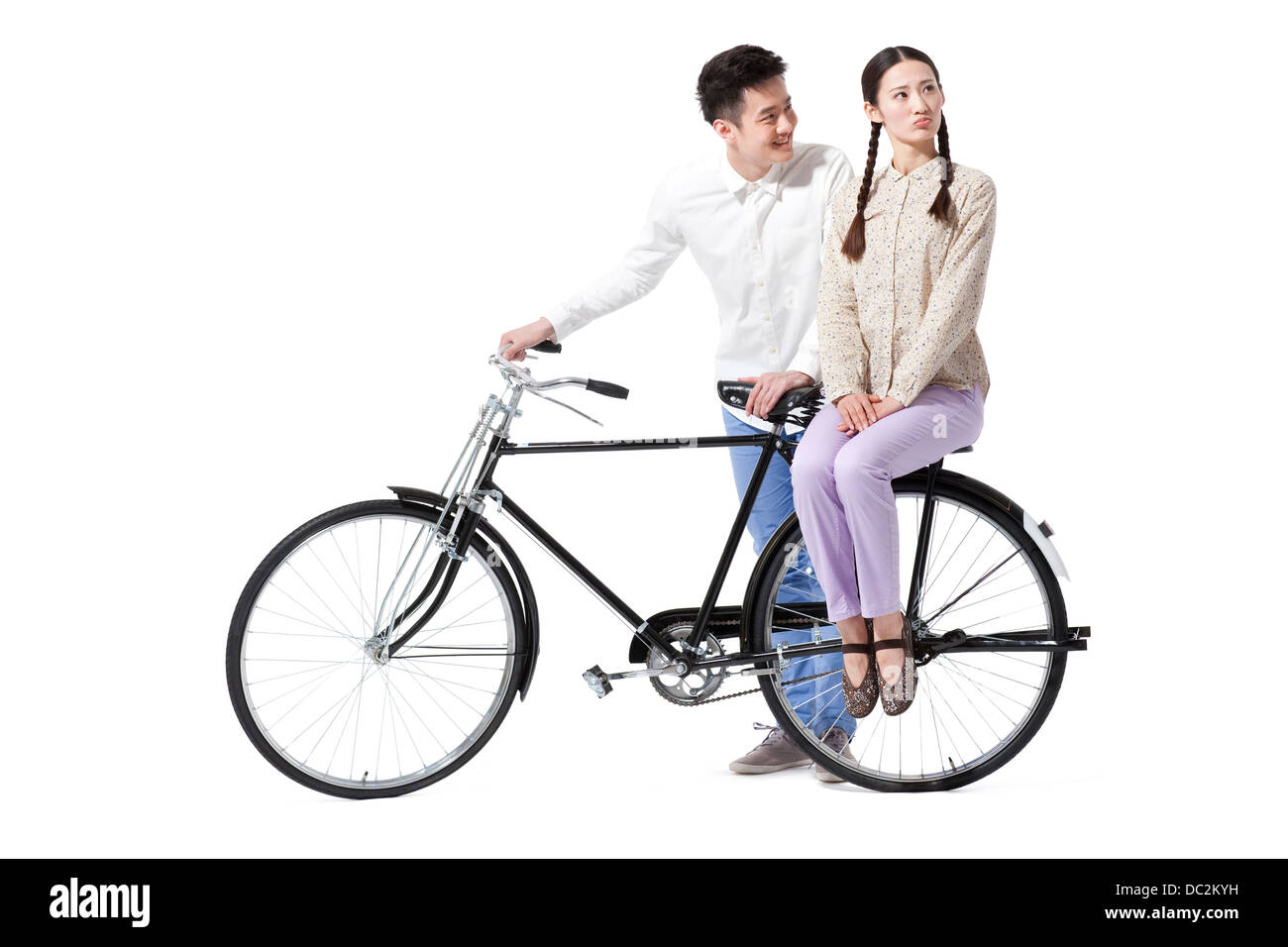 Retro young love couple Cut Out Stock Images & Pictures - Alamy