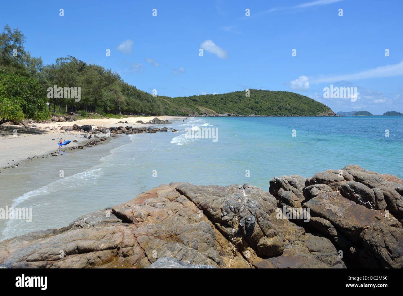 Beach at Hat Nang Ram - Sattahip Stock Photo - Alamy