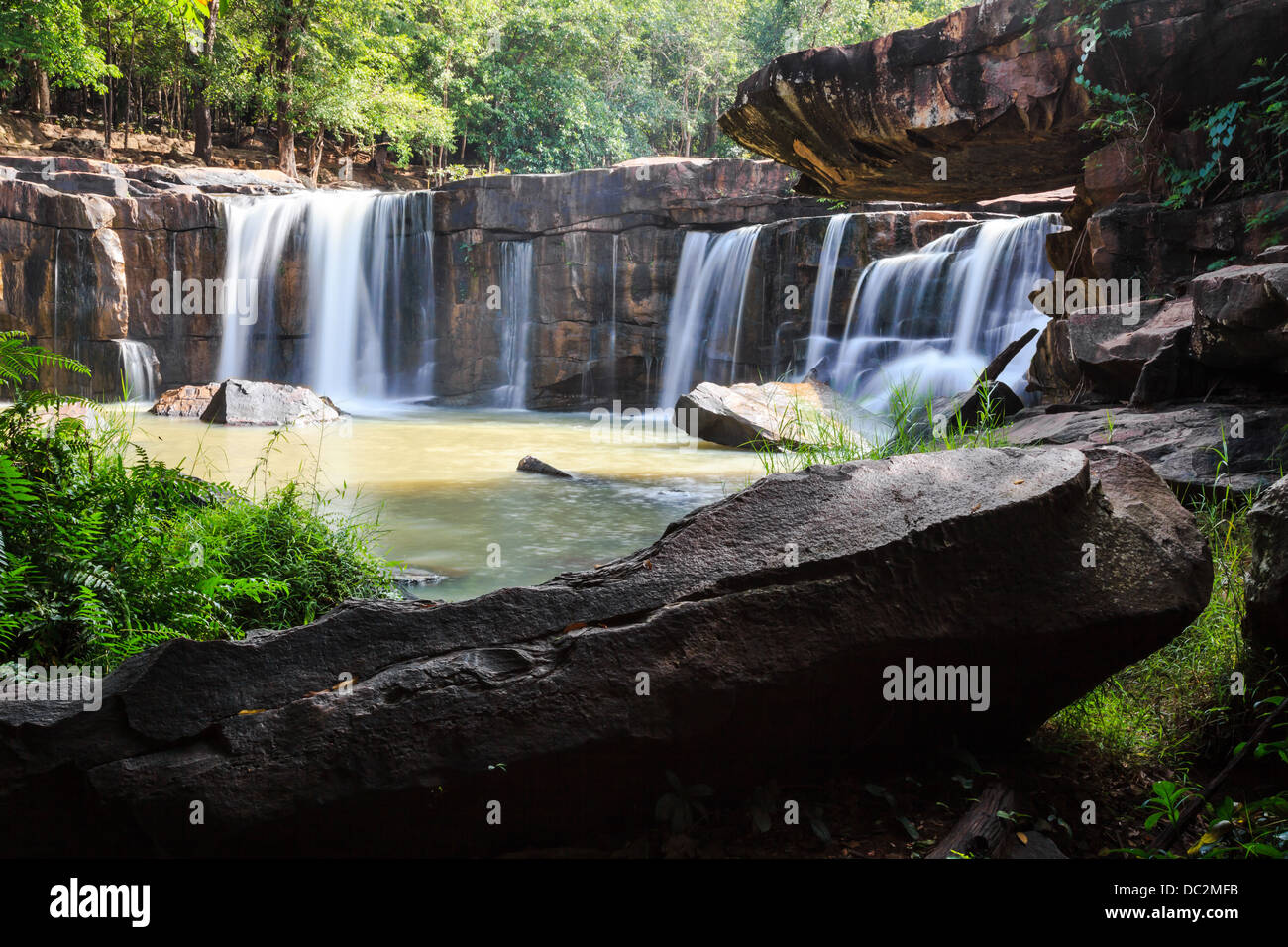 Waterfalls in national park at chaiyaphum province, thailand Stock ...