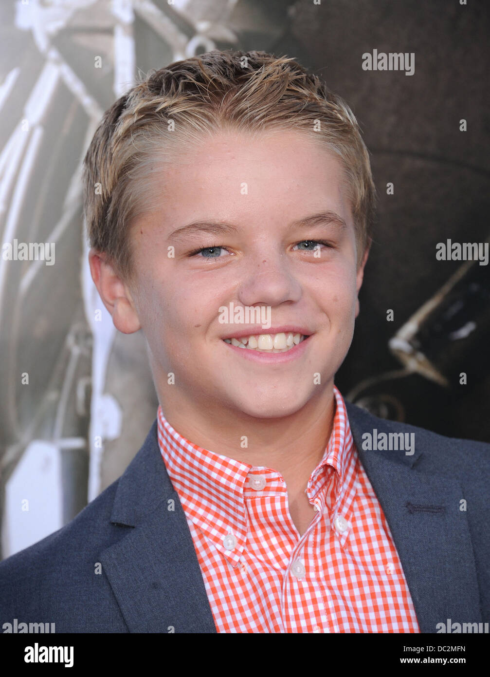 Westwood, California, USA. 7th Aug, 2013. Maxwell Perry Cotton arrives ...