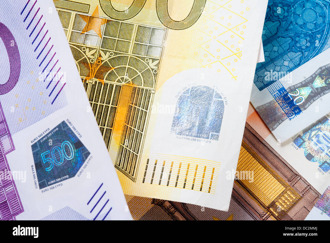 EURO - EUROPEAN UNION BANKNOTES Stock Photo - Alamy