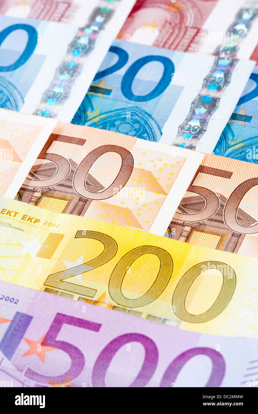 EURO - EUROPEAN UNION BANKNOTES Stock Photo - Alamy