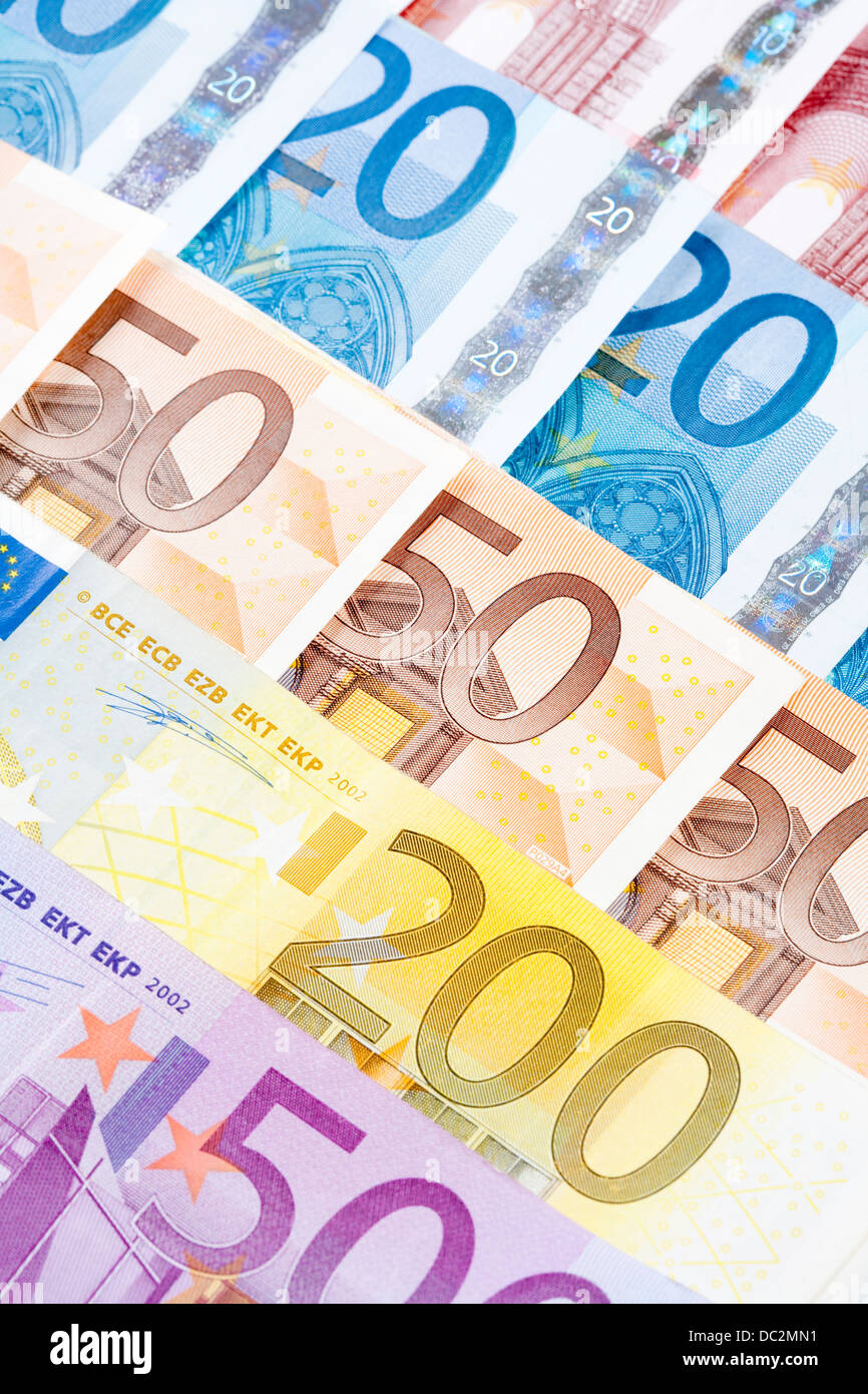 EURO - EUROPEAN UNION BANKNOTES Stock Photo - Alamy