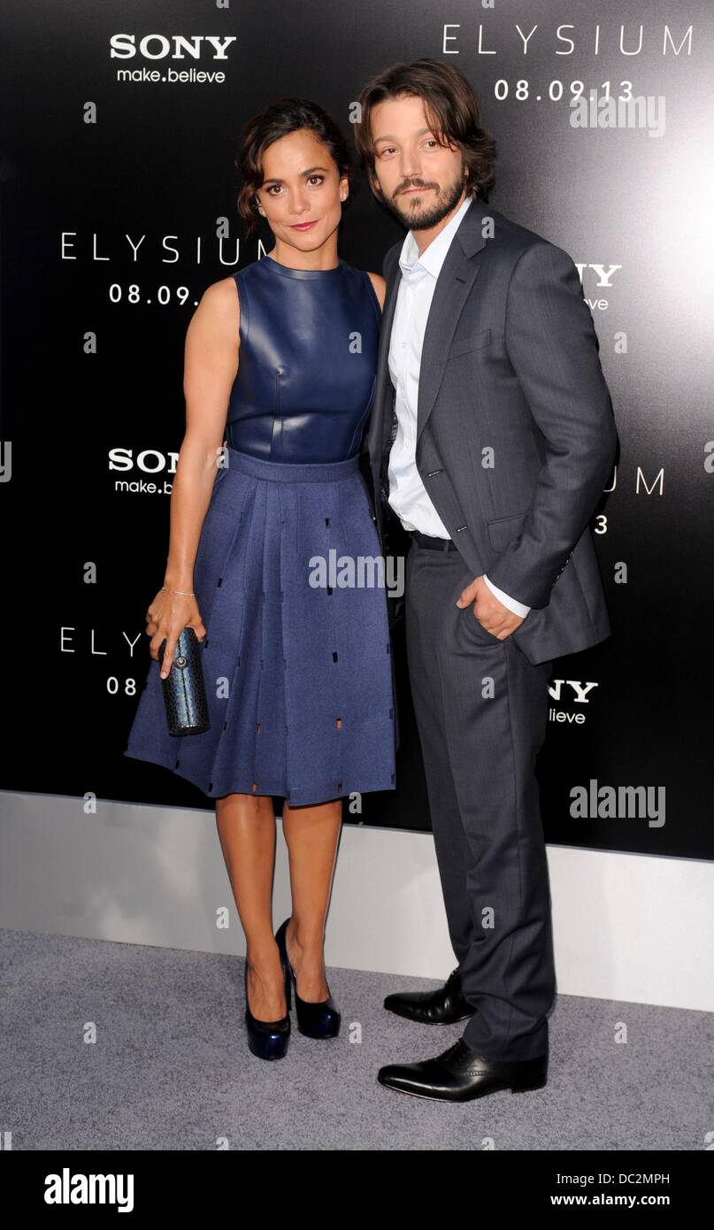 Los Angeles, CA. 7th Aug, 2013. Alice Braga, Diego Luna at arrivals for ...