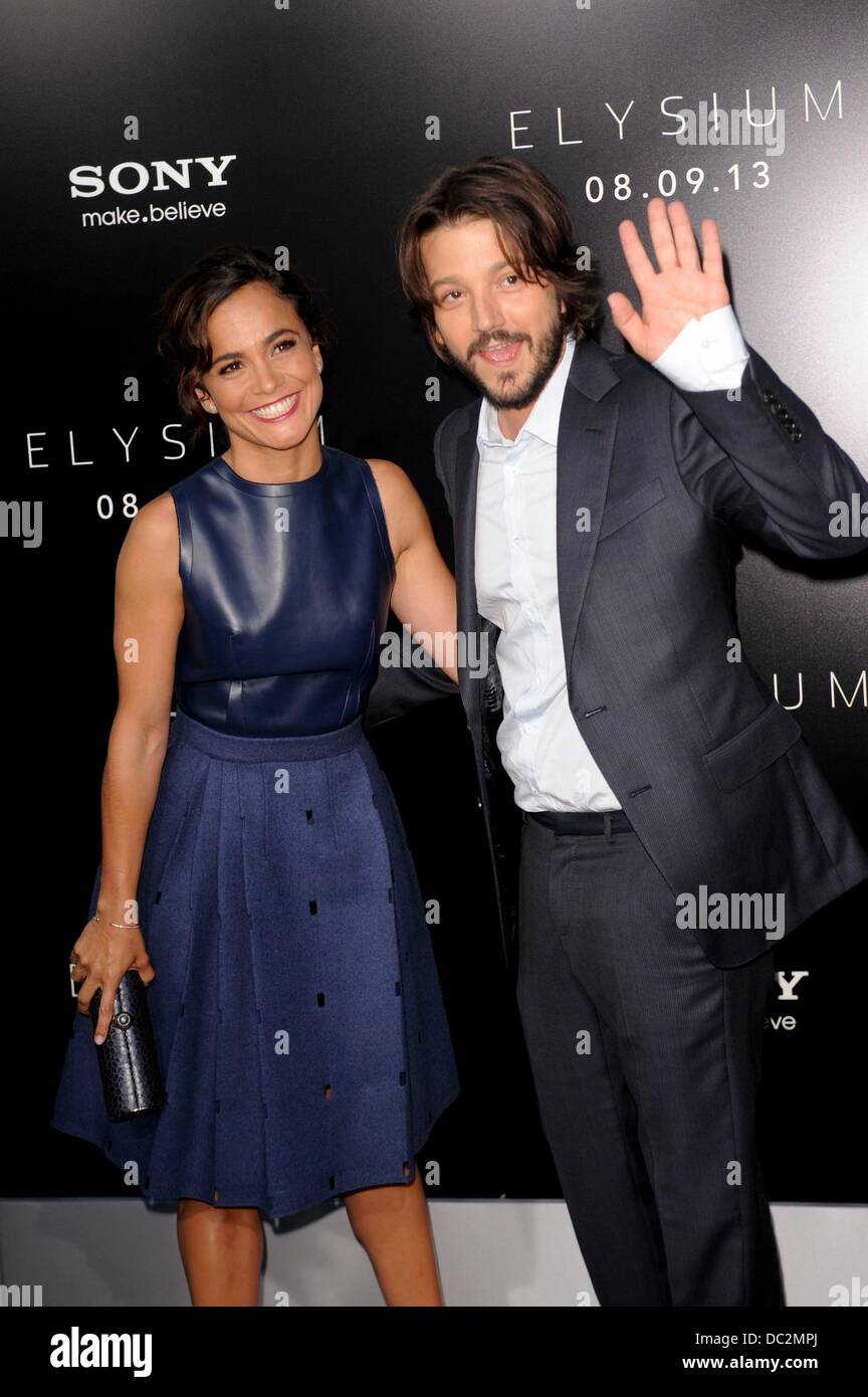 Los Angeles, CA. 7th Aug, 2013. Alice Braga, Diego Luna at arrivals for ...
