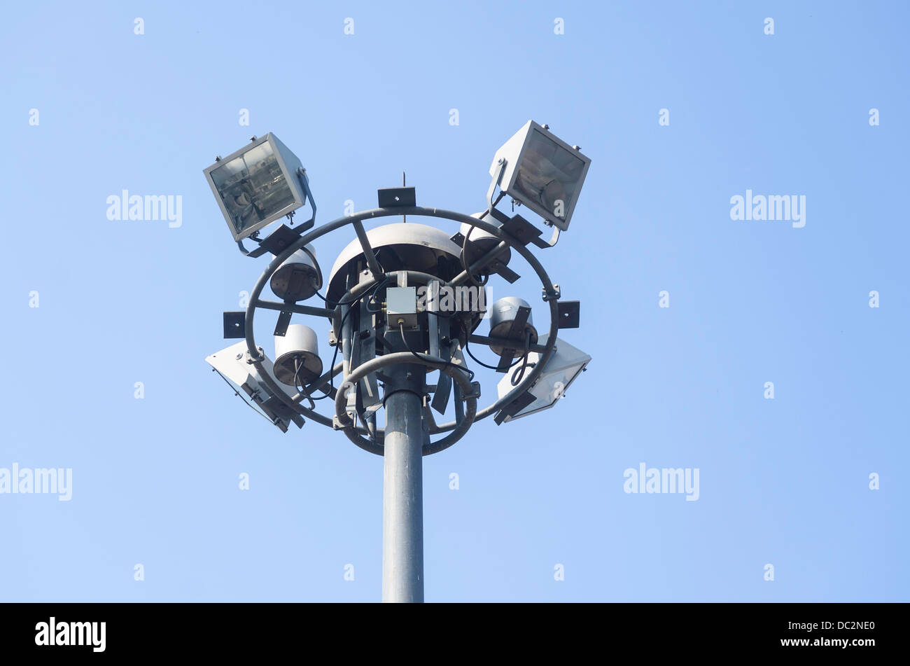 Tall lamp towers hi-res stock photography and images - Alamy