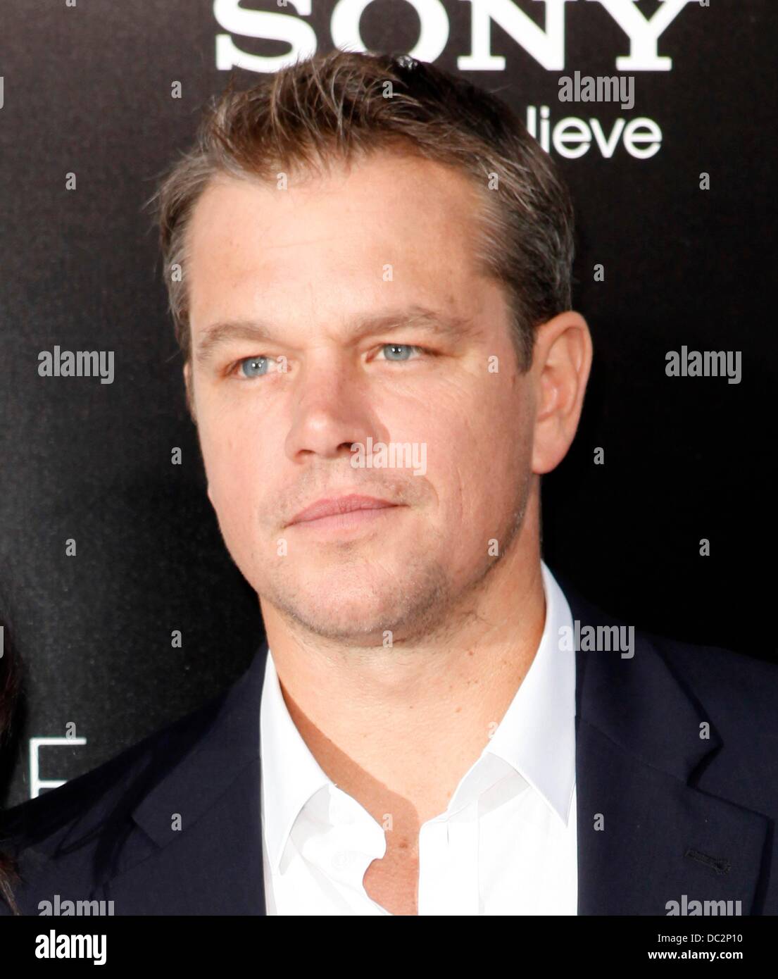 Los Angeles, CA. 7th Aug, 2013. Matt Damon at arrivals for ELYSIUM ...