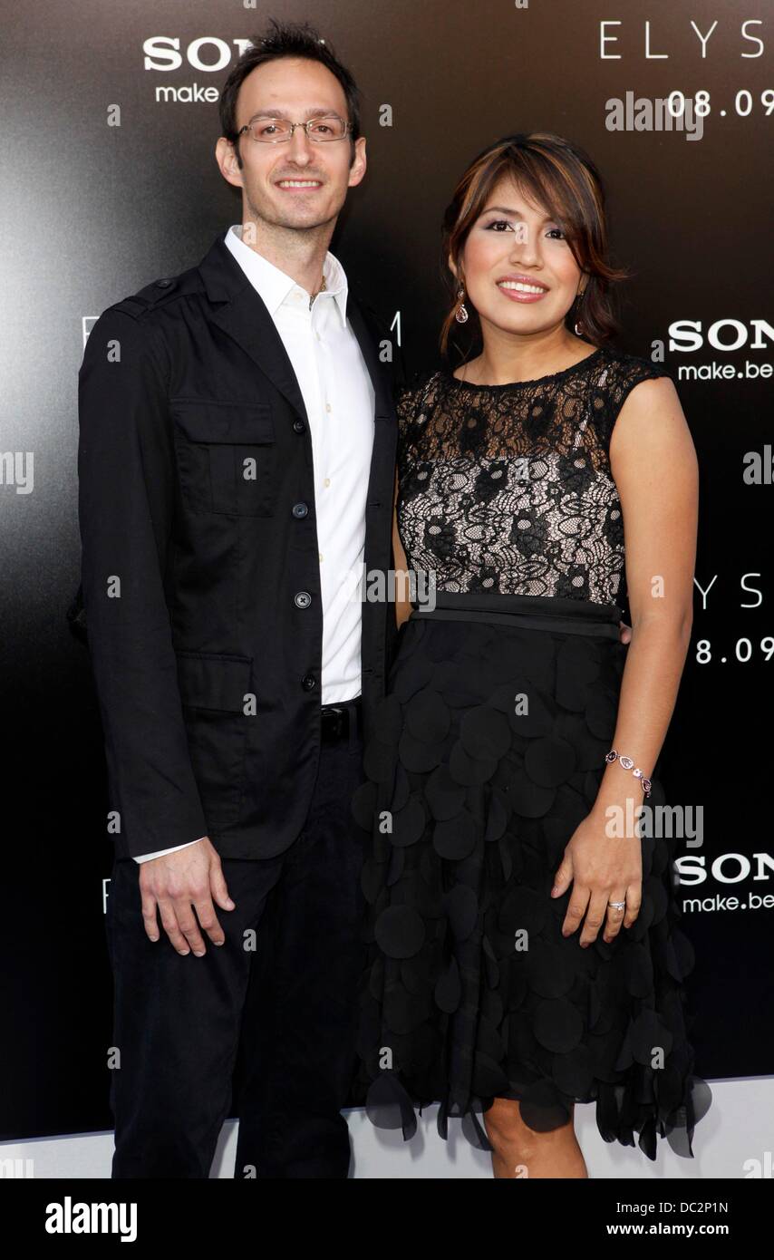 Los Angeles, CA. 7th Aug, 2013. Ryan Amon, Carla Rodrigquez at arrivals for ELYSIUM Premiere ...