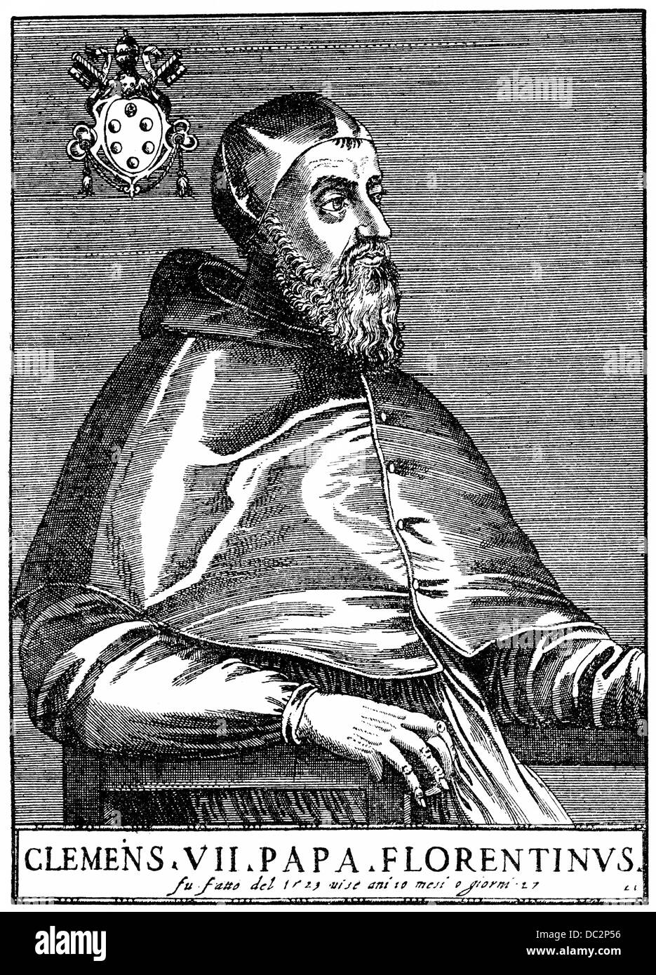 portrait of Clement VII or Giulio de Medici, 1478 - 1534, Pope from ...