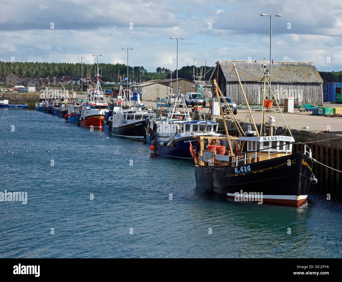 Burghead Harbour Moray Scotland Stock Photo - Alamy