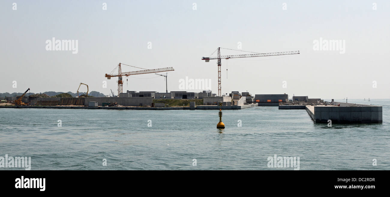 Dam called MOSE PROJECT in the Adriatic Sea near Venice 05 Stock Photo ...