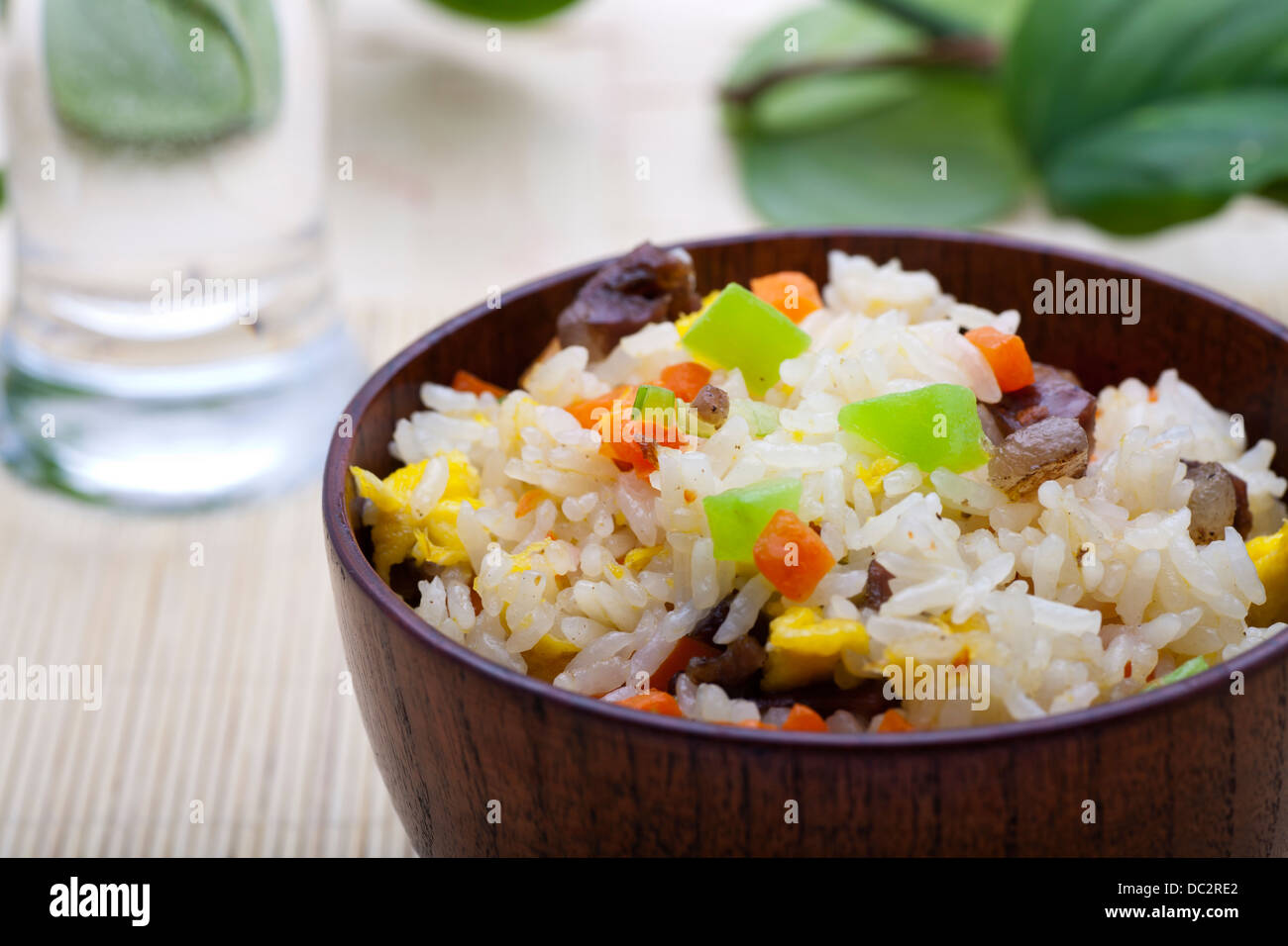 Chinese food - a bowl of fried rice Stock Photo - Alamy