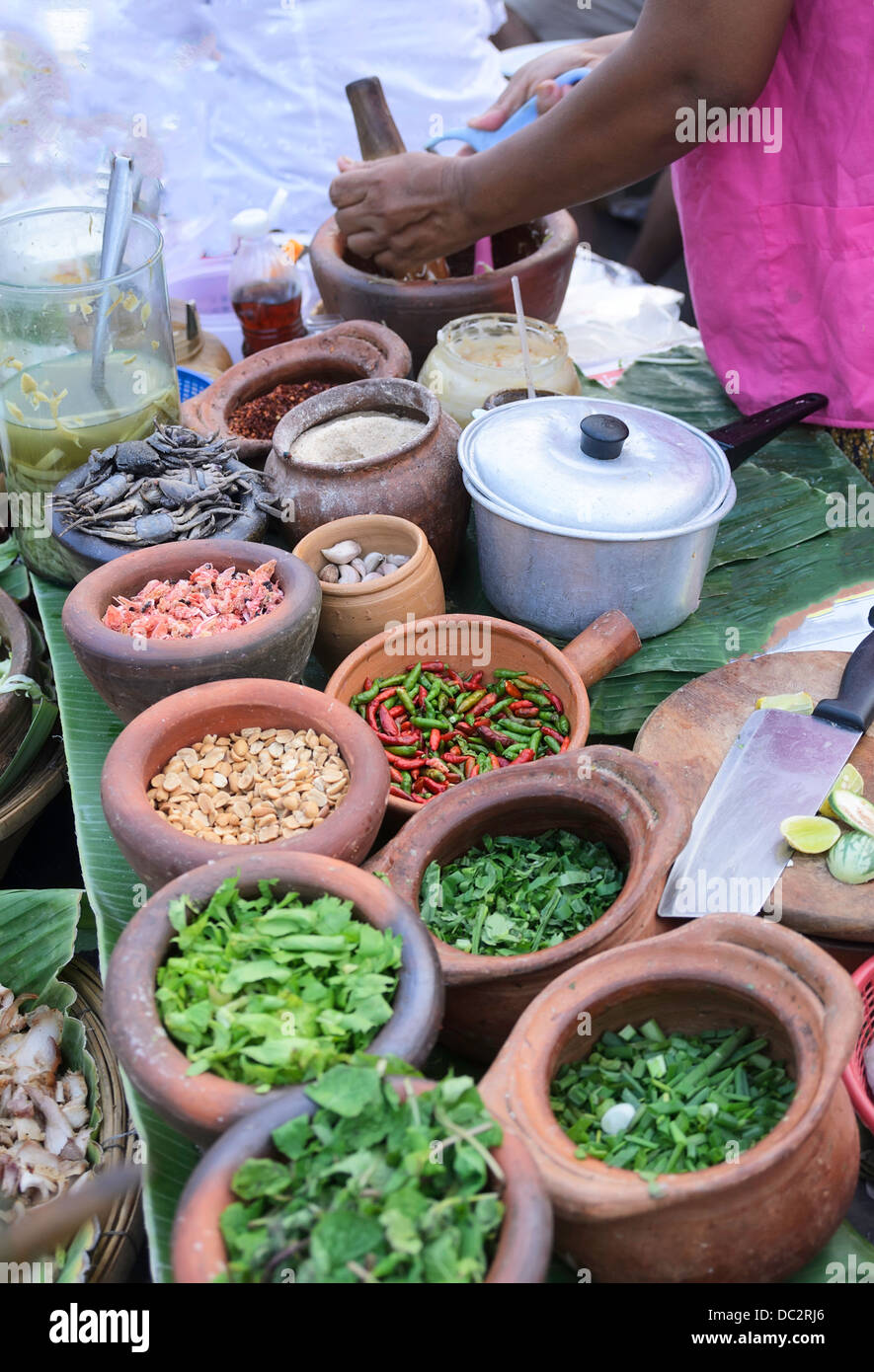 Prepare materials to make salad Stock Photo - Alamy