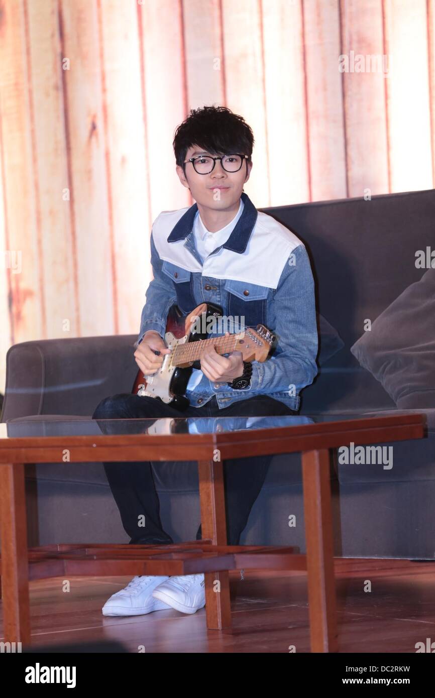 Beijing, China. 7th Aug, 2013. Singer Khalil Fong signs contract with ...