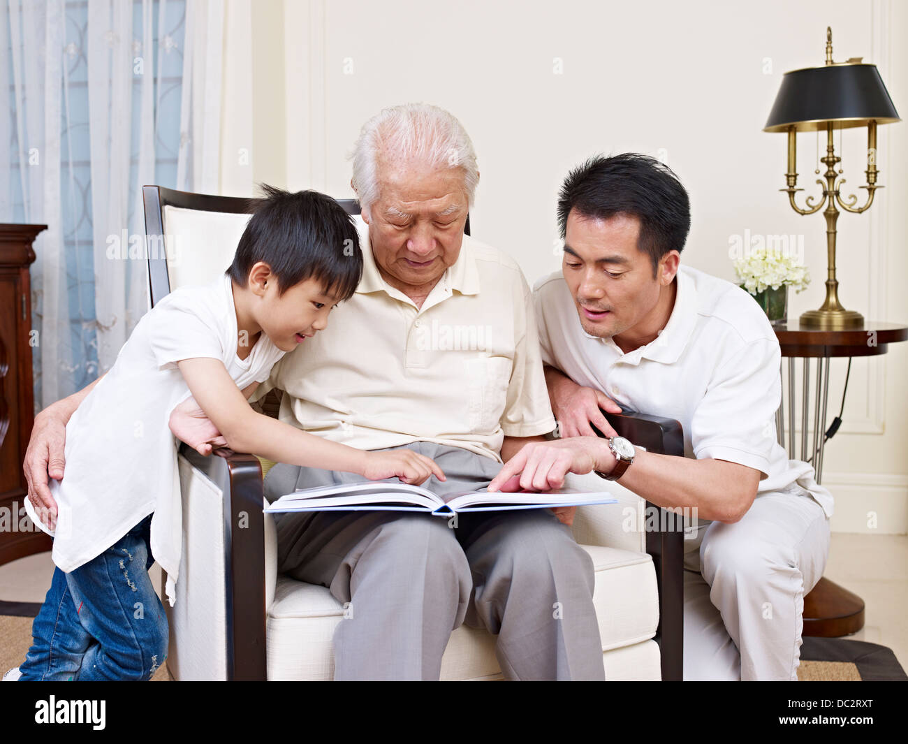 Grandfather father hi-res stock photography and images - Alamy