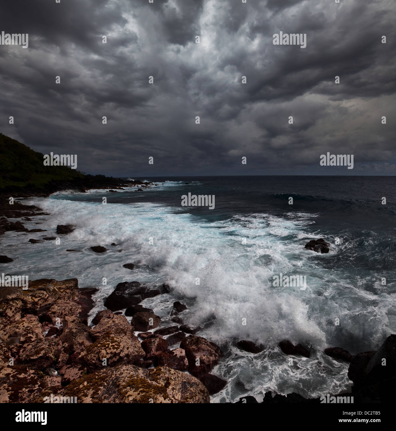 Storm in ocean Stock Photo - Alamy