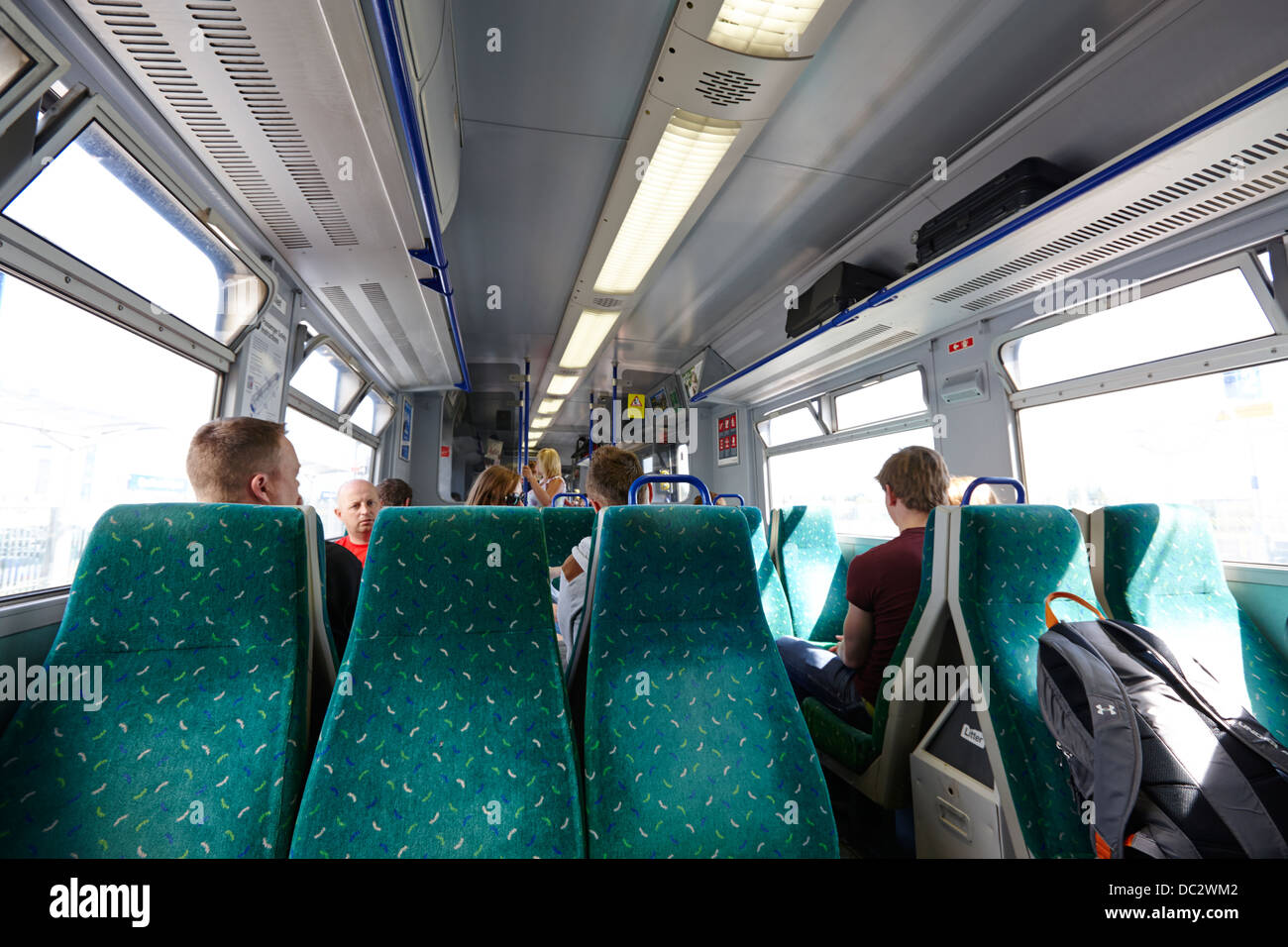 Commuter train seating hi-res stock photography and images - Alamy