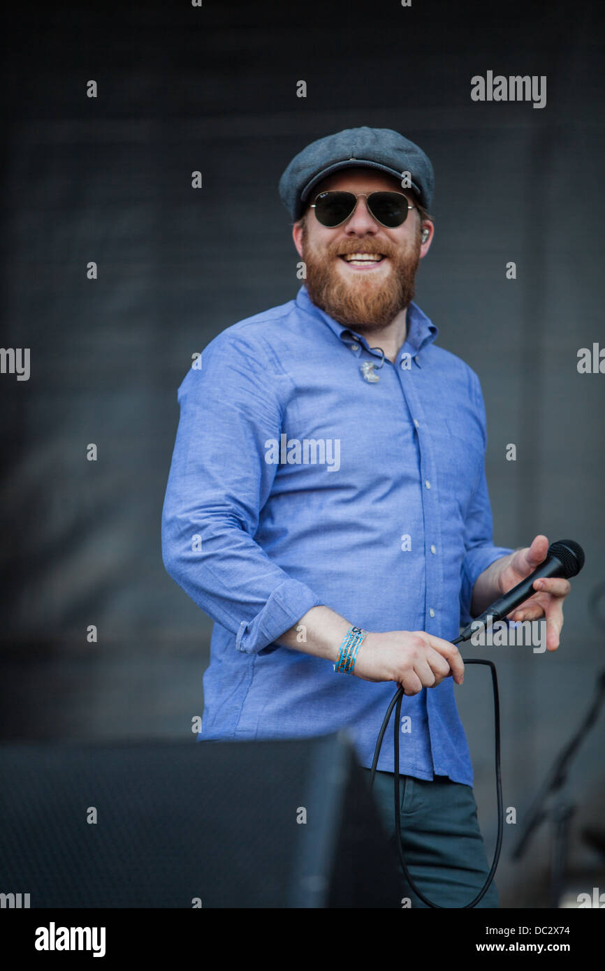 Alex Clare perfoms live during the Sziget Festival 2013 in Budapest ...