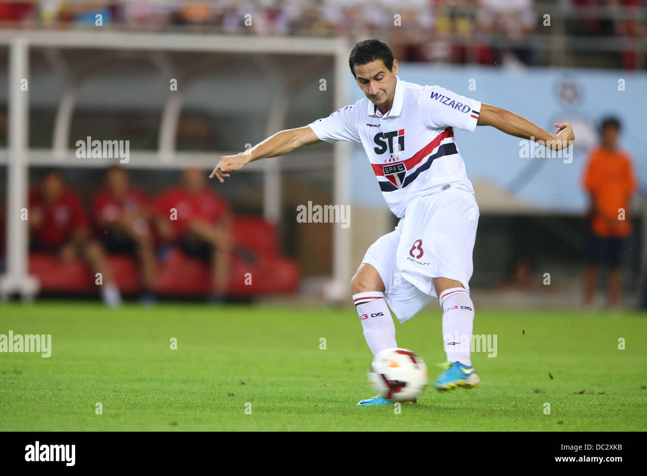 Ibaraki, Japan. 7th Aug, 2013. Ganso (Sao Paulo) Football / Soccer ...