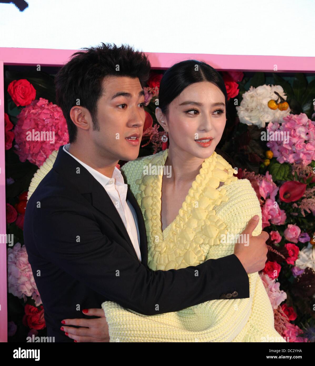 Shanghai, China. 7th Aug, 2013. Actress Fan Bingbing, actor Li Zhiting ...