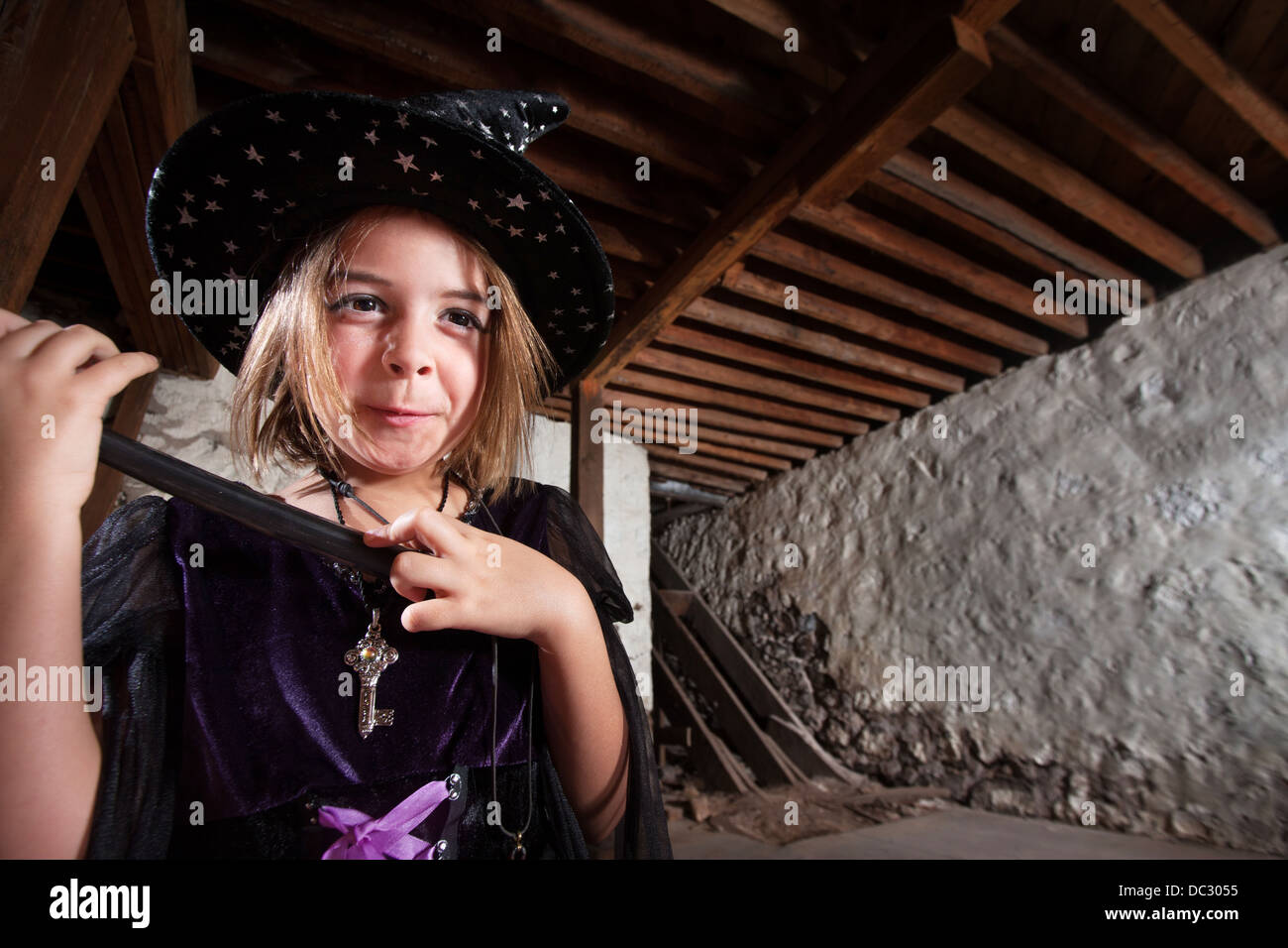 Excited young witch hi-res stock photography and images - Alamy