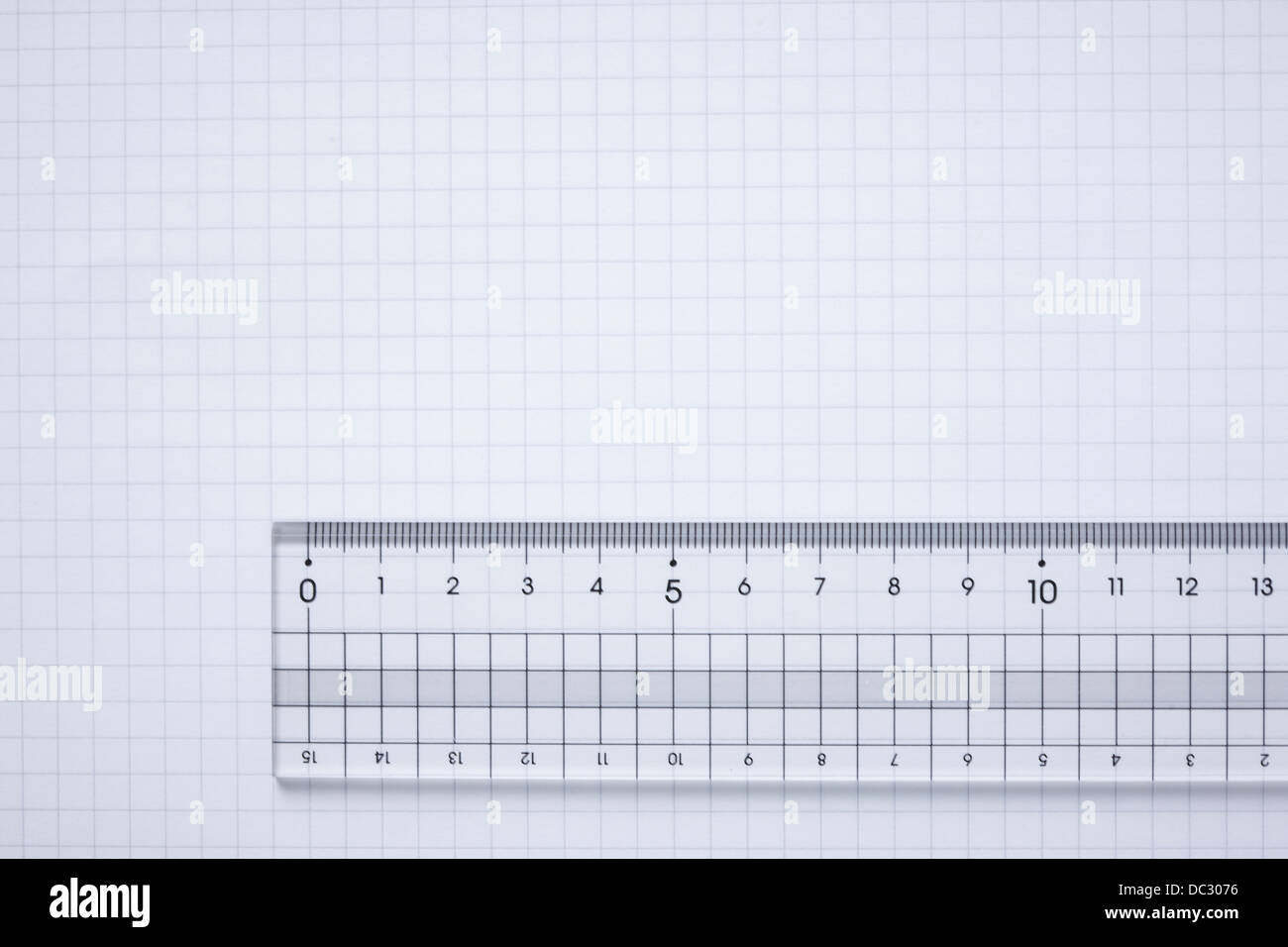 ruler on white notepad Stock Photo - Alamy