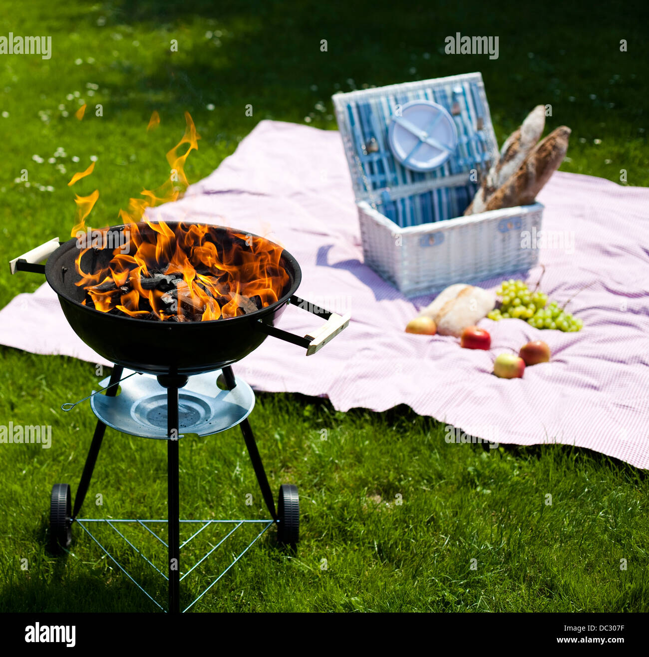 BBQ, Grilling time Stock Photo - Alamy