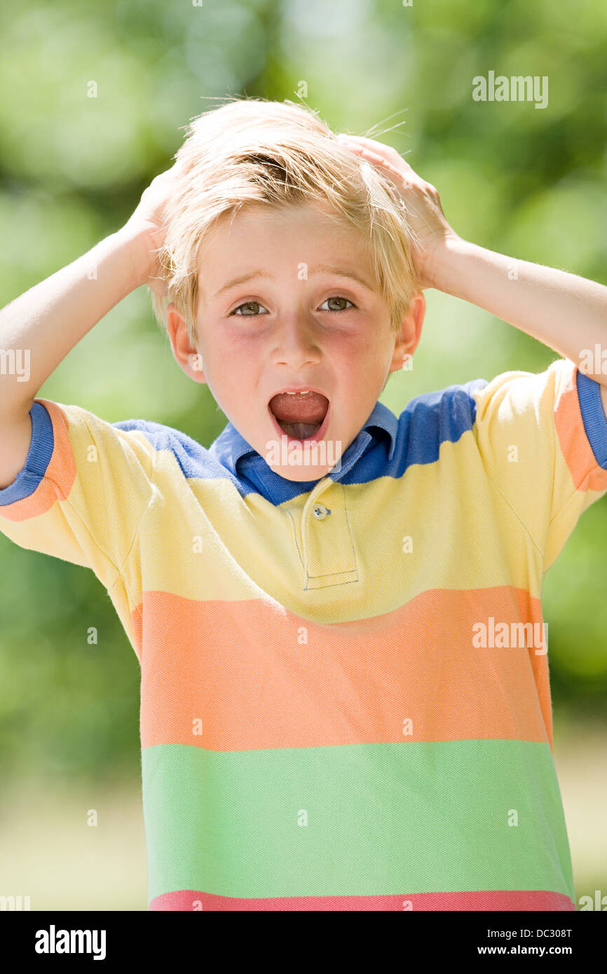A surprised boy Stock Photo - Alamy