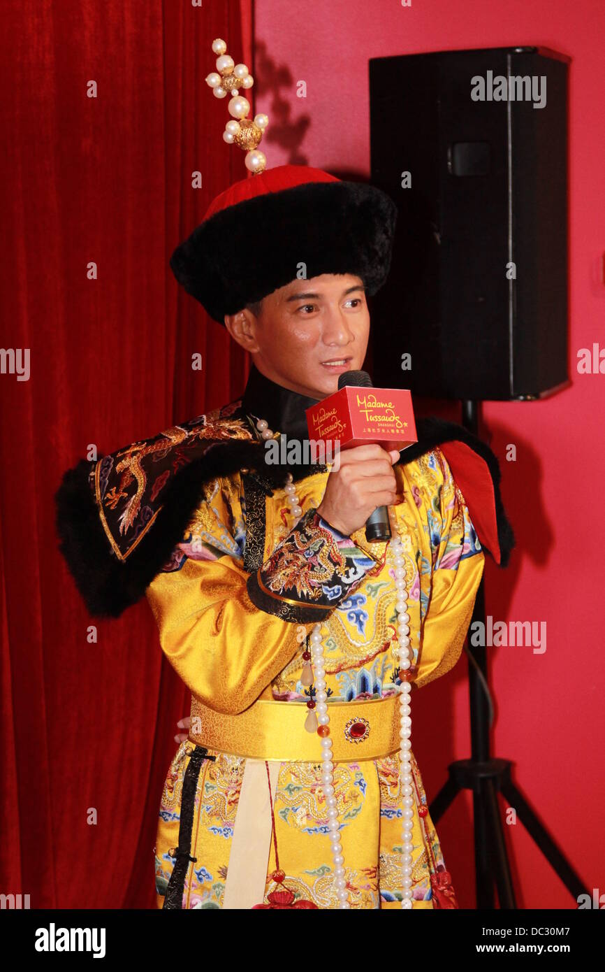 Shanghai, China. 7th Aug, 2013. A wax figure of actor Nicky Wu is ...