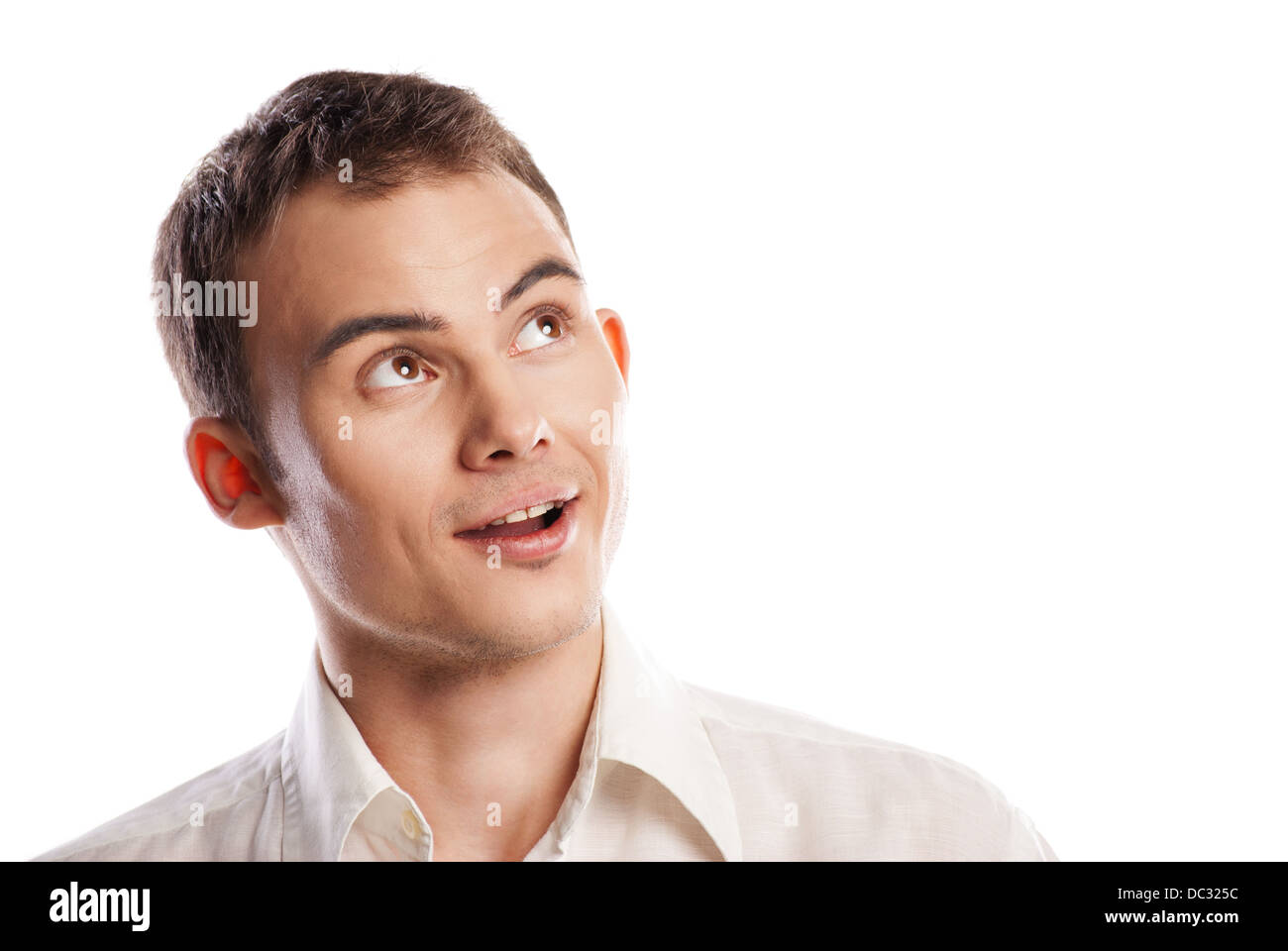 Man face close up model light hi-res stock photography and images - Alamy