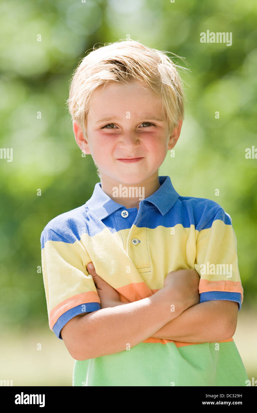 A boy making faces Stock Photo - Alamy