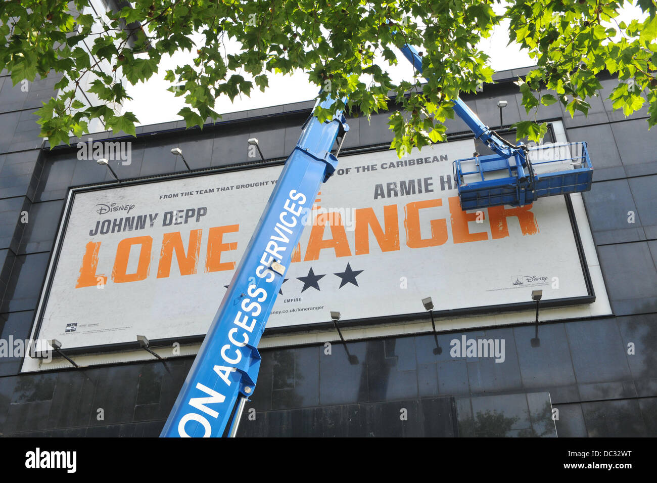 Leicester Square, London, UK. 8th August 2013. The Lone Ranger ...